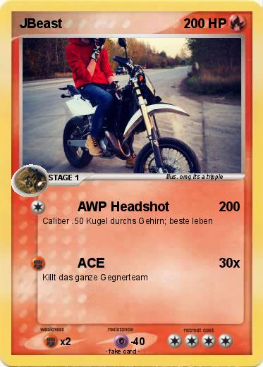 Pokémon JBeast 1 1 - AWP Headshot - My Pokemon Card