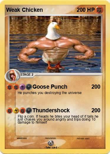 Pokémon Weak Chicken - Goose Punch - My Pokemon Card