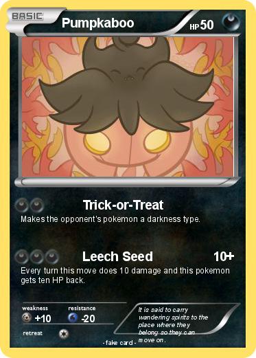 Pokémon Pumpkaboo 6 6 - Trick-or-Treat - My Pokemon Card