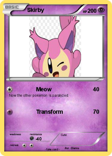 Pokémon Skirby - Meow - My Pokemon Card