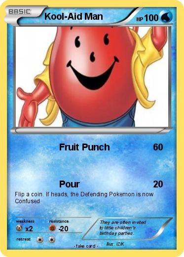 Pokémon Kool Aid Man 61 61 - Fruit Punch - My Pokemon Card