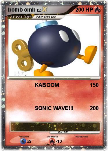 Pokémon bomb omb 85 85 - KABOOM - My Pokemon Card