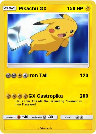 Pokémon Pikachu GX 54 54 - Iron Tail - My Pokemon Card