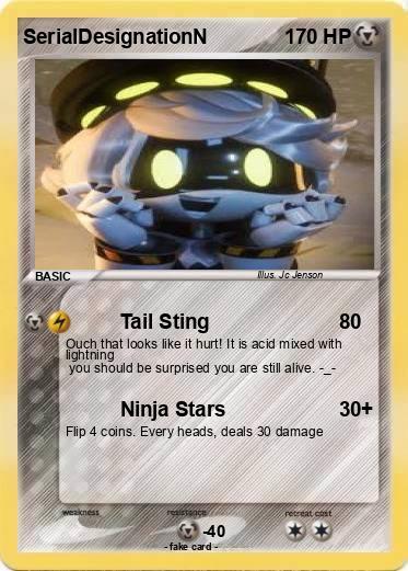 Pokémon SerialDesignationN - Tail Sting - My Pokemon Card