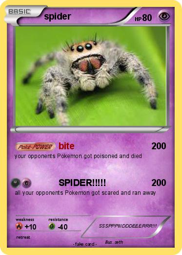 Pokémon spider 1823 1823 - bite - My Pokemon Card