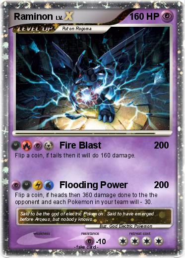Pokémon Raminon - Fire Blast - My Pokemon Card