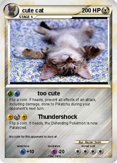 Pokémon cute cat 108 108 - too cute - My Pokemon Card