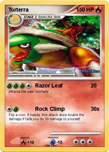 Pokémon Torterra 735 735 - Razor Leaf - My Pokemon Card