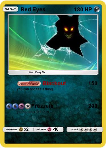 Pokémon Red Eyes 149 149 - Blackout - My Pokemon Card