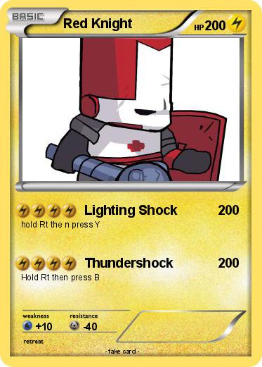 Pokémon Red Knight 34 34 - Lighting Shock - My Pokemon Card
