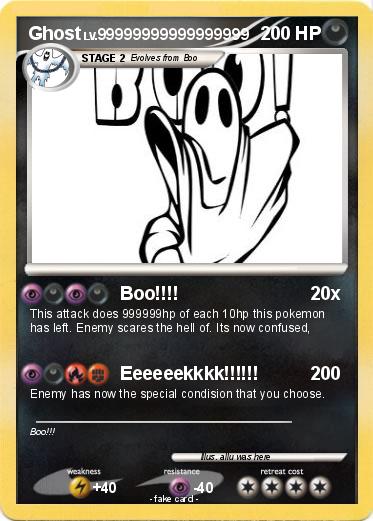 Pokémon Ghost 1029 1029 - Boo!!!! - My Pokemon Card