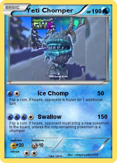 Pokémon Yeti Chomper - Ice Chomp - My Pokemon Card
