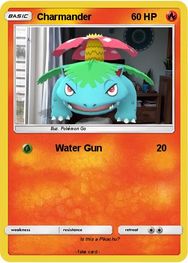 Pokémon Charmander 2351 2351 - Water Gun - My Pokemon Card