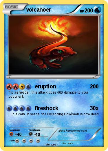 Pokémon volcanoer - eruption - My Pokemon Card