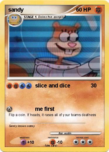 Pokémon sandy 234 234 - slice and dice - My Pokemon Card
