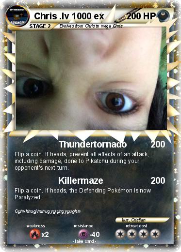 Pokémon Chris lv 1000 ex - Thundertornado - My Pokemon Card