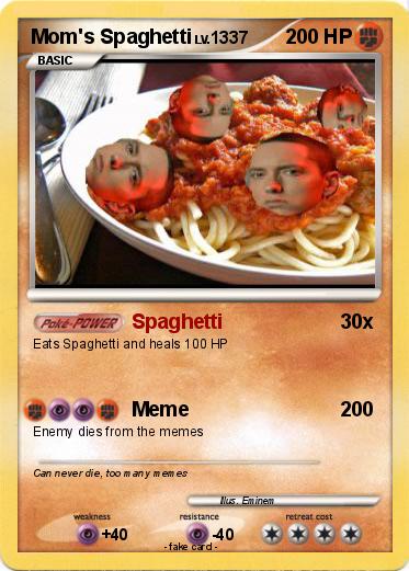 Pokémon Mom s Spaghetti 2 2 - Spaghetti - My Pokemon Card
