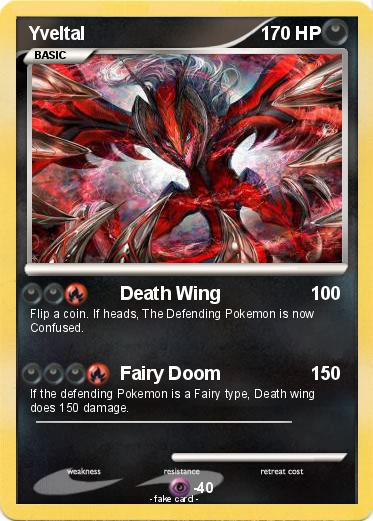 Pokémon Yveltal 672 672 - Death Wing - My Pokemon Card