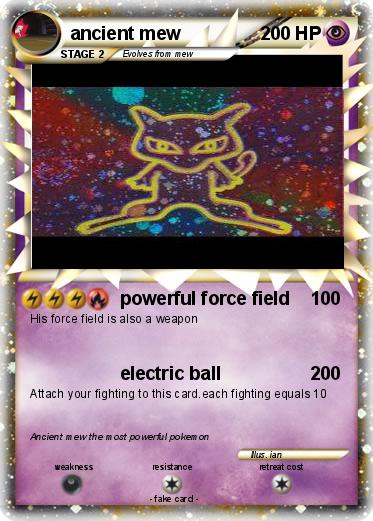 Pokémon ancient mew 193 193 - powerful force field - My Pokemon Card