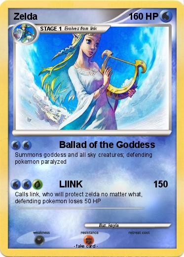 Pokémon Zelda 557 557 - Ballad of the Goddess - My Pokemon Card