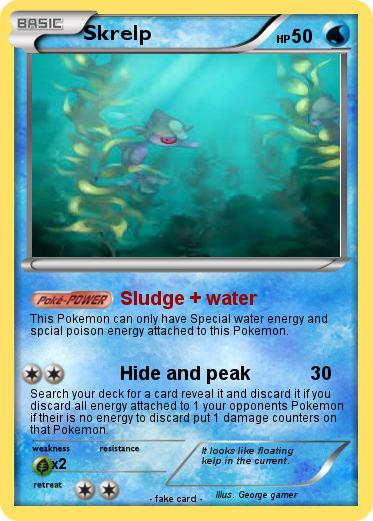 Pokémon Skrelp 17 17 - Sludge + water - My Pokemon Card