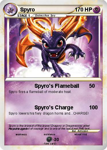Pokémon Spyro 984 984 - Spyro's Flameball - My Pokemon Card