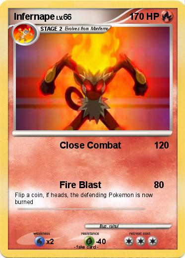 Pokémon Infernape 1629 1629 - Close Combat - My Pokemon Card