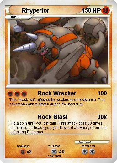 Pokémon Rhyperior 235 235 - Rock Wrecker - My Pokemon Card