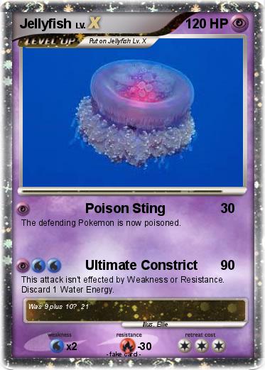 Pokémon Jellyfish 405 405 - Poison Sting - My Pokemon Card