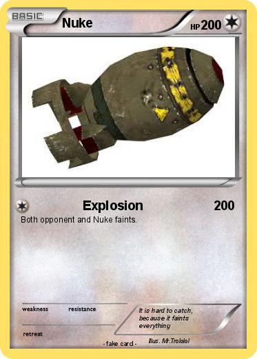 Pokémon Nuke 315 315 - Explosion - My Pokemon Card