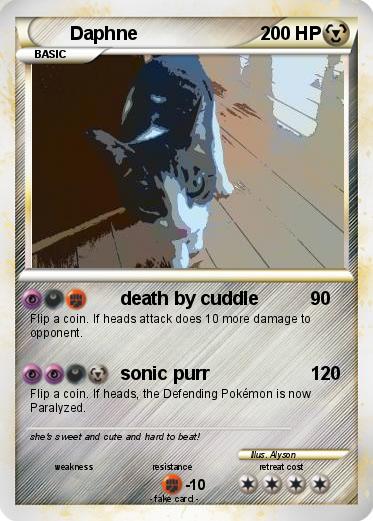 Pokémon Daphne 23 23 - death by cuddle - My Pokemon Card