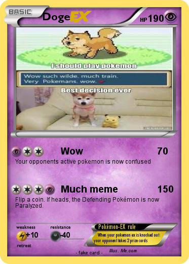 Pokémon Doge 2542 2542 - Wow - My Pokemon Card