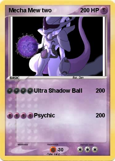 Pokémon Mecha Mew two 1 1 - Ultra Shadow Ball - My Pokemon Card