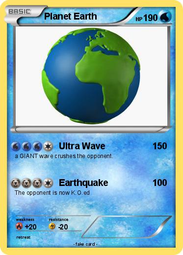 Pokémon Planet Earth 1 1 - Ultra Wave - My Pokemon Card