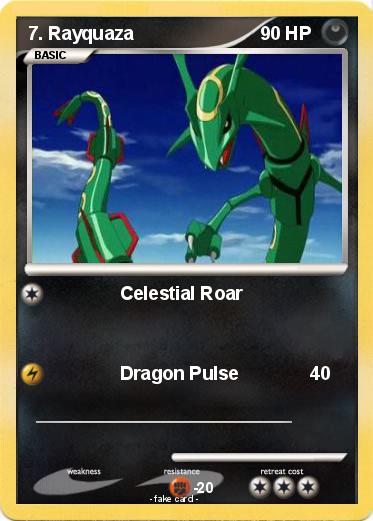 Pokémon 7 Rayquaza - Celestial Roar - My Pokemon Card