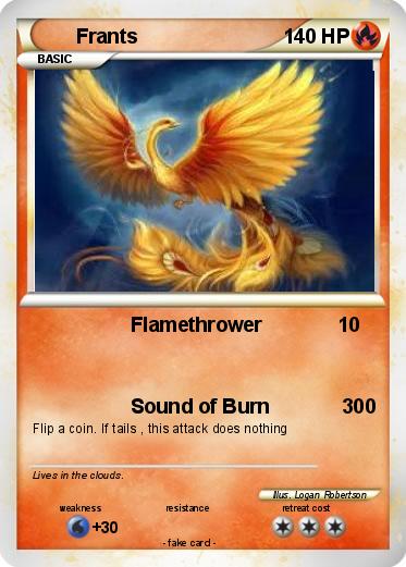 Pokémon Frants - Flamethrower - My Pokemon Card