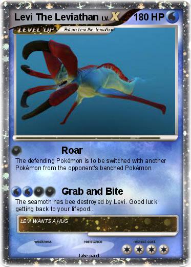 Pokémon Levi The Leviathan 1 1 - Roar - My Pokemon Card