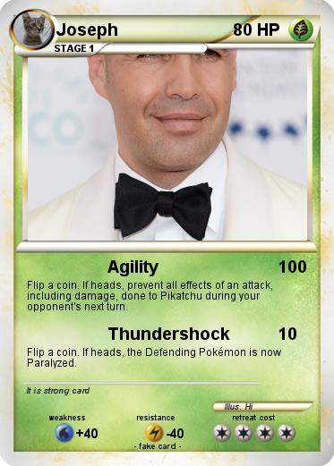 Pokémon Joseph 593 593 - Agility - My Pokemon Card