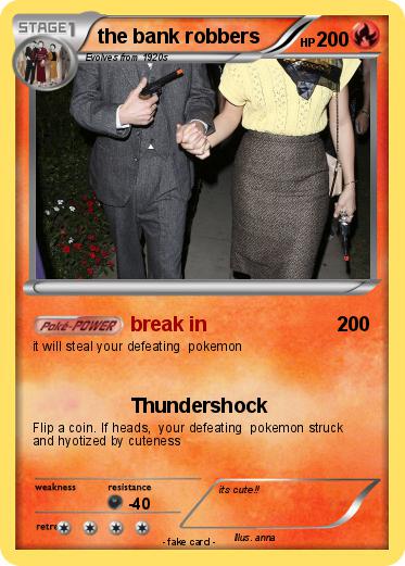 Pokémon the bank robbers - break in - My Pokemon Card