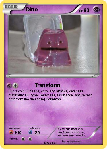 Pokémon Ditto 513 513 - Transform - My Pokemon Card