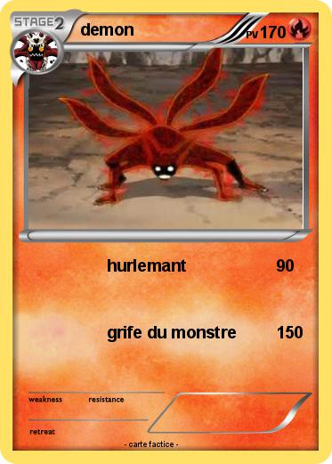 Pokémon demon 1790 1790 - hurlemant - Ma carte Pokémon