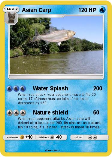 Pokémon Asian Carp 7 7 - Water Splash - My Pokemon Card