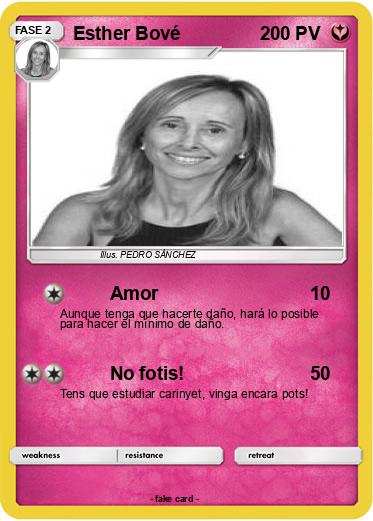 Pokémon Esther Bove - Amor - Mi carta pokémon