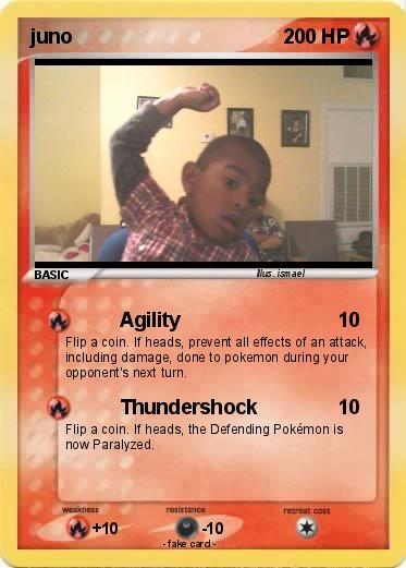 Pokémon juno 25 25 - Agility - My Pokemon Card