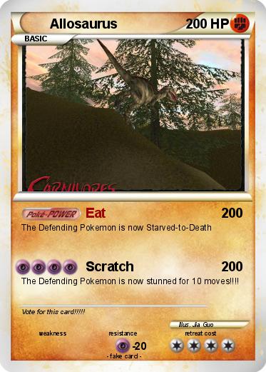 Pokémon Allosaurus 65 65 - Eat - My Pokemon Card