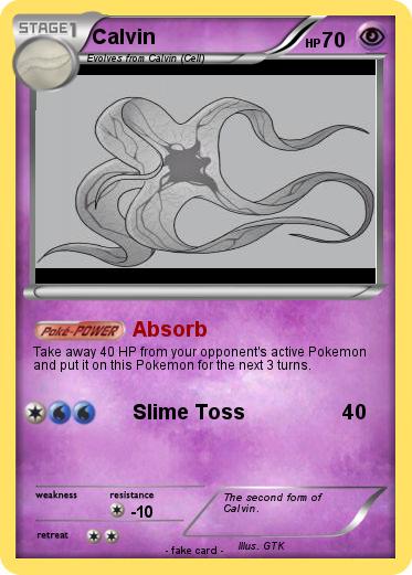 Pokémon Calvin 303 303 - Absorb - My Pokemon Card