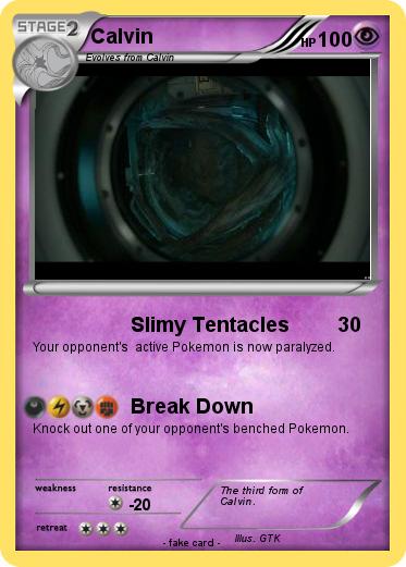 Pokémon Calvin 304 304 - Slimy Tentacles - My Pokemon Card