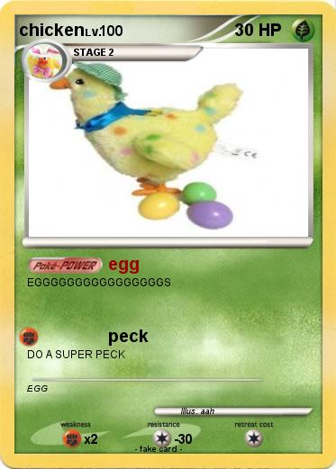 Pokémon chicken 1064 1064 - egg - My Pokemon Card