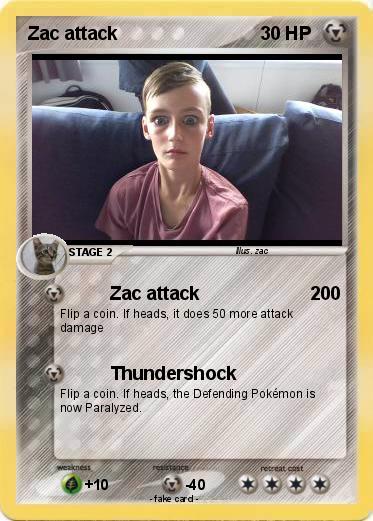 Pokémon Zac attack 2 2 - Zac attack - My Pokemon Card