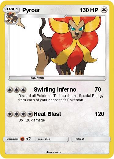 Pokémon Pyroar 105 105 - Swirling Inferno - My Pokemon Card